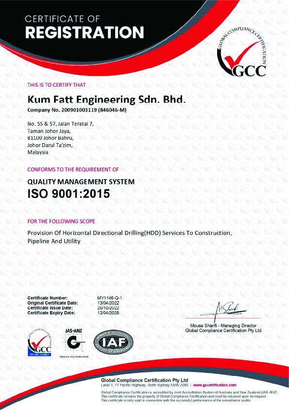 Kum Fatt Engineering - Accreditatiom